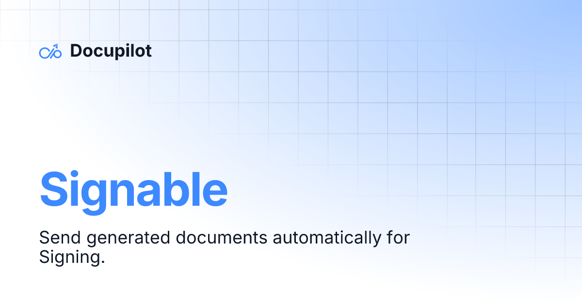 Signable | Docupilot
