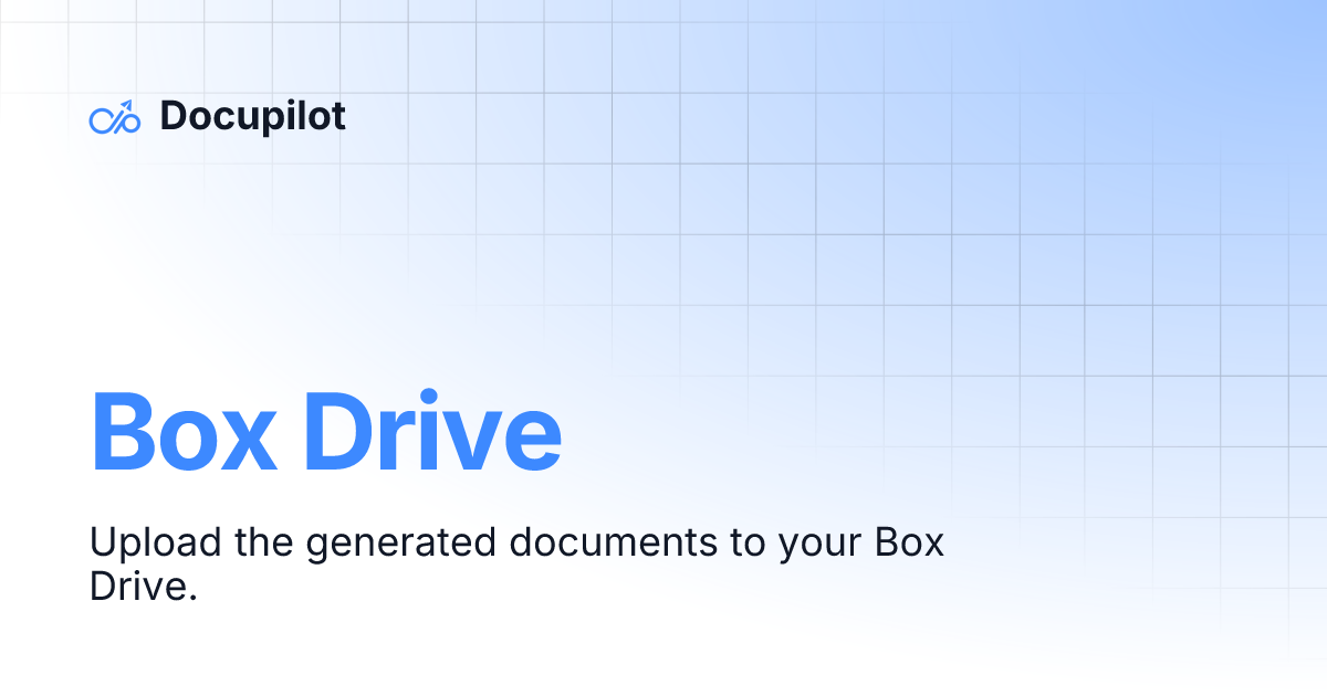 Box Drive | Docupilot